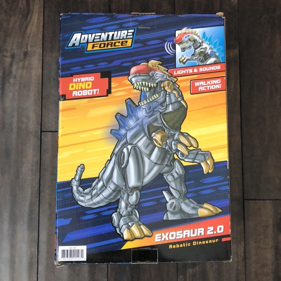Toys | Adventure Force Exosaur 2 Robotic Dinosaur Lights Sound Walking ...